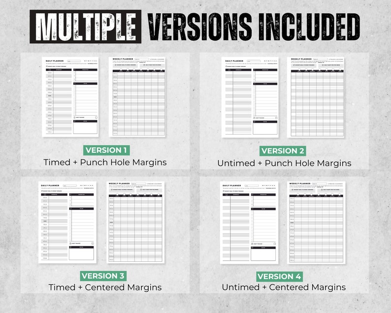 Printable Christian Men’s 2-in-1 Daily & Weekly Planner - Best Day by ...