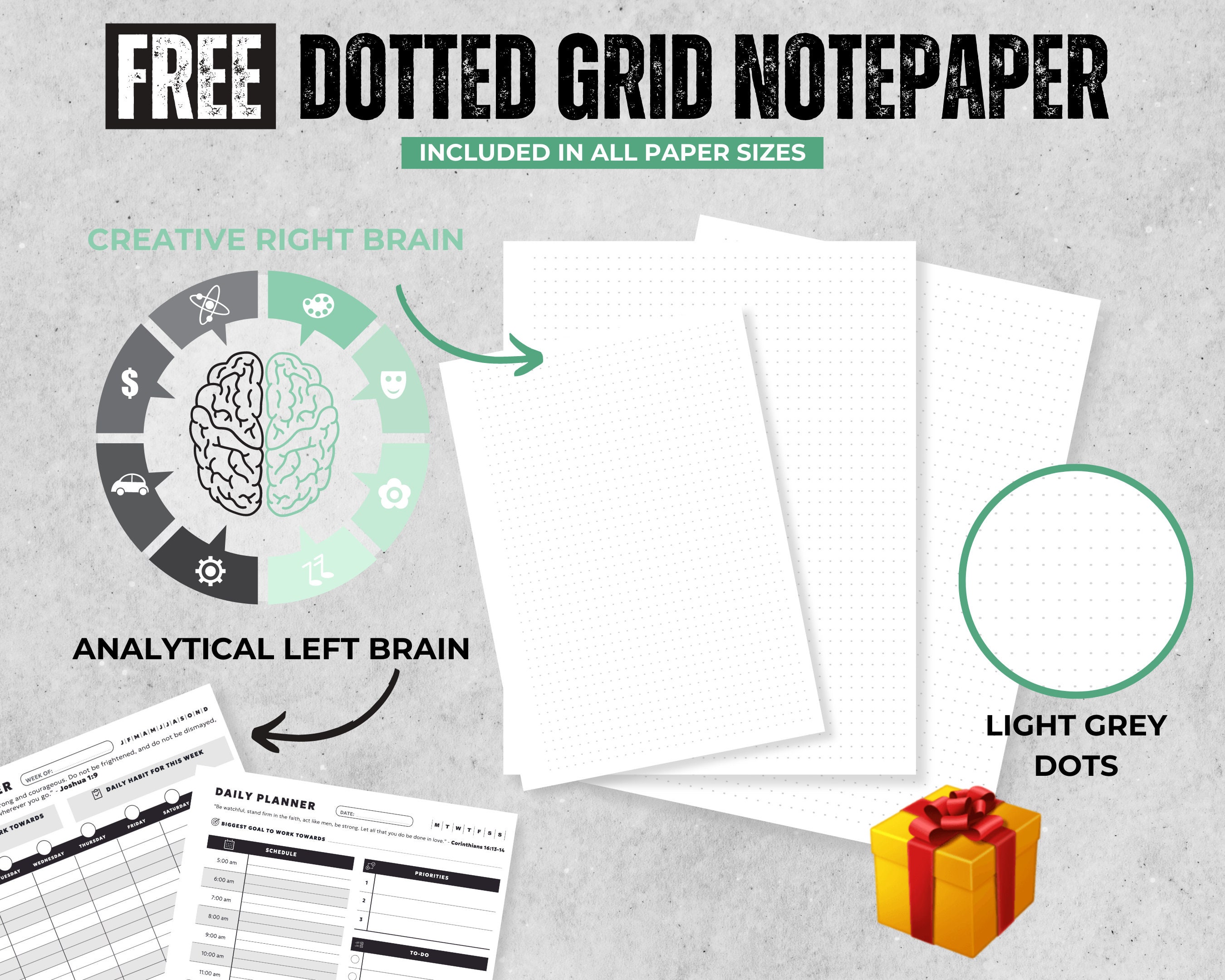 Printable Christian Men’s 2-in-1 Daily & Weekly Planner - Best Day by ...