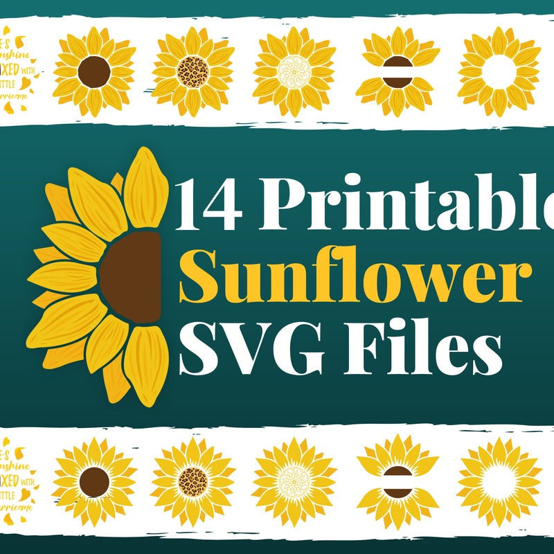 Simple Sunflower Svg - Etsy