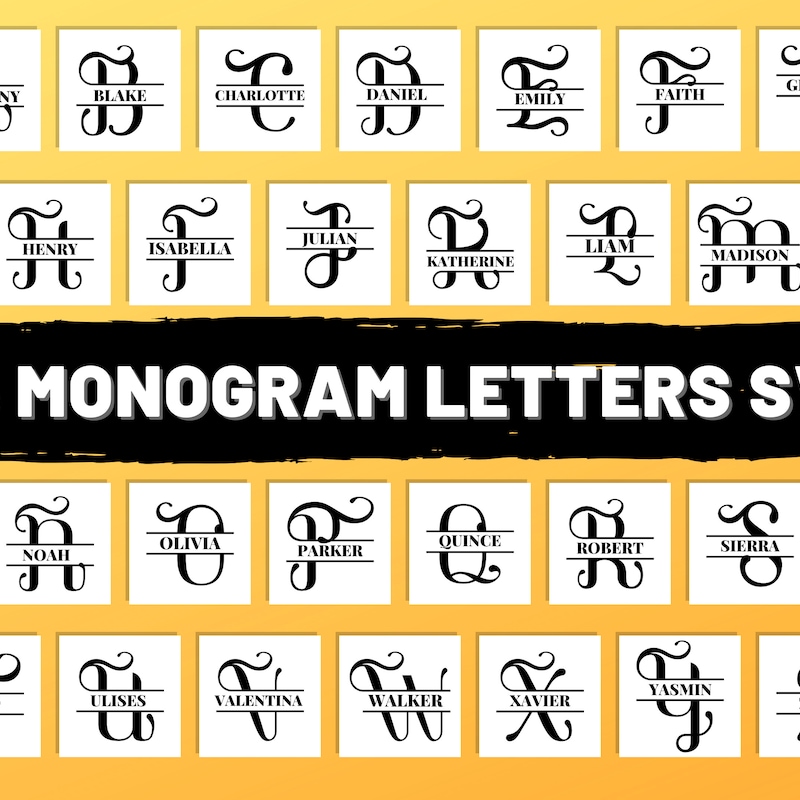 Monogram Letters - Etsy