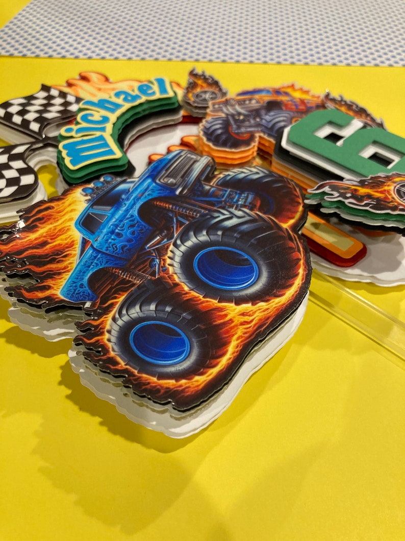 Monster Truck Cake Topper - Etsy