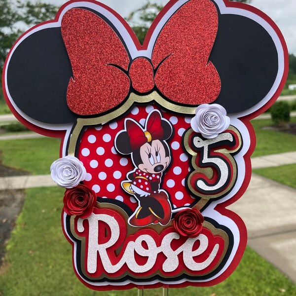 Minnie Mouse Cake Decorations - Etsy