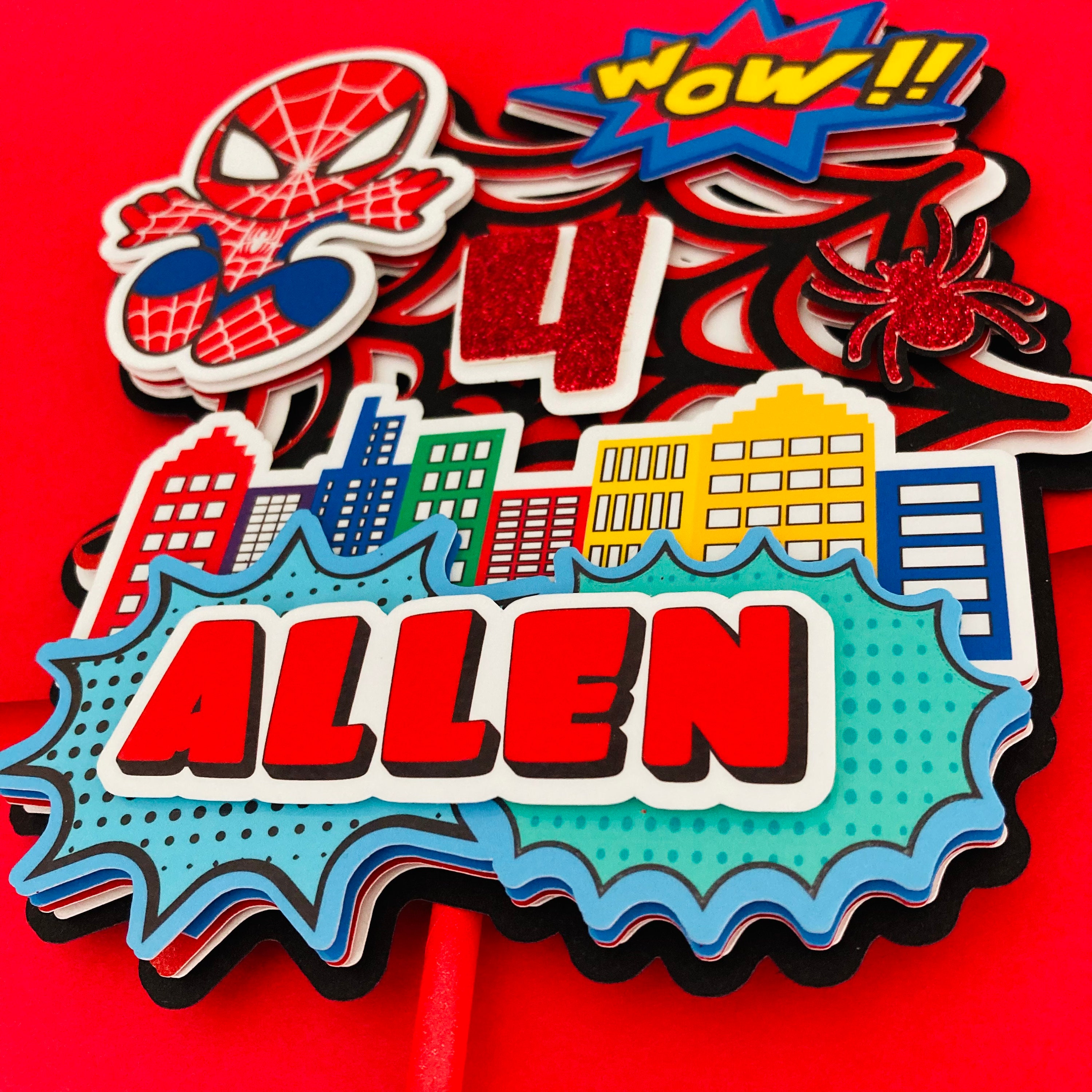 Spiderman Cake Topper - Etsy