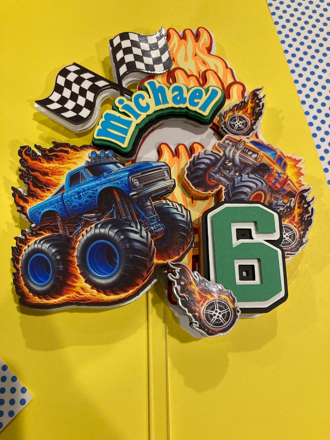 Monster Truck Cake Topper - Etsy
