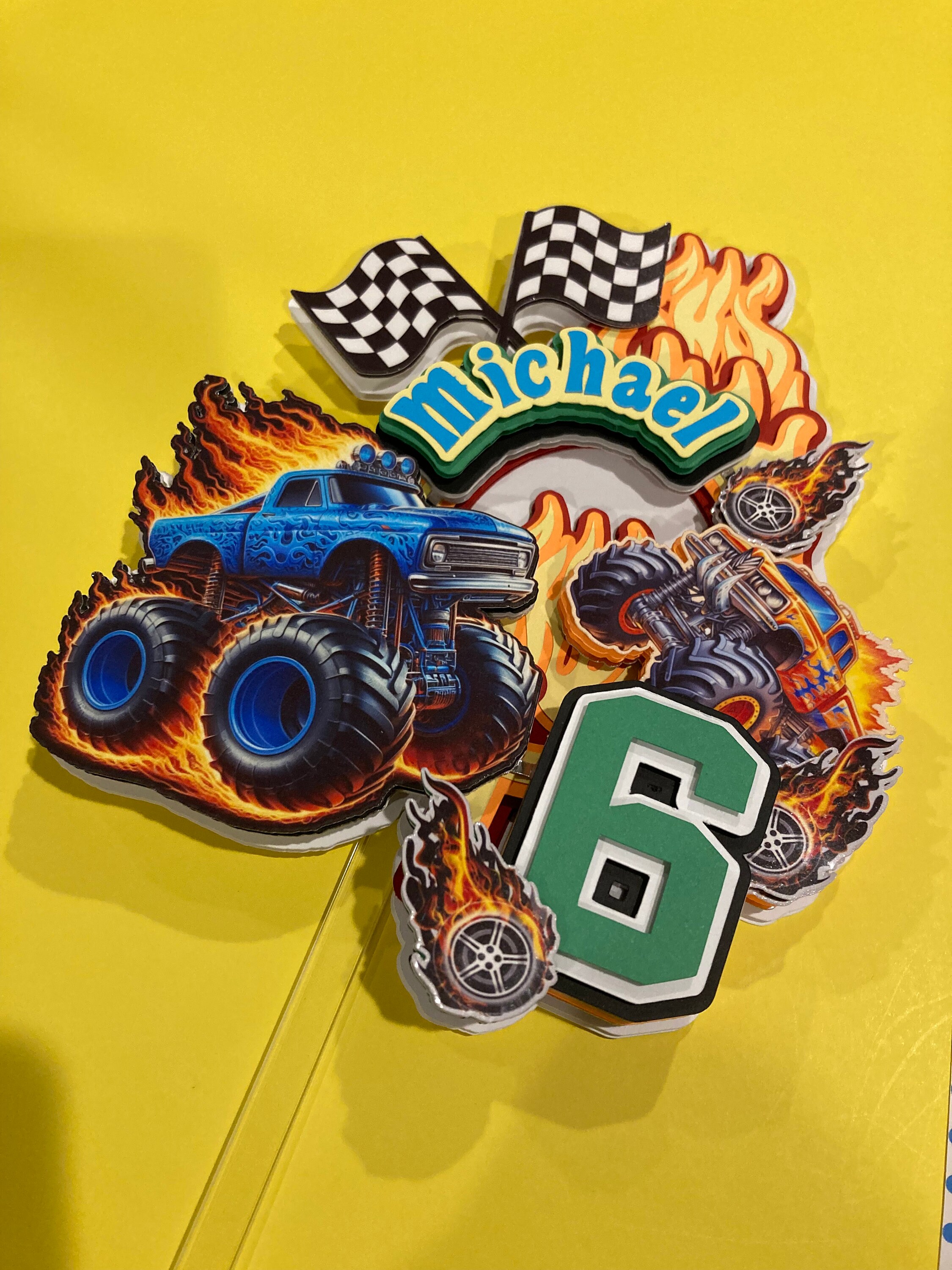Monster Truck Cake Topper - Etsy