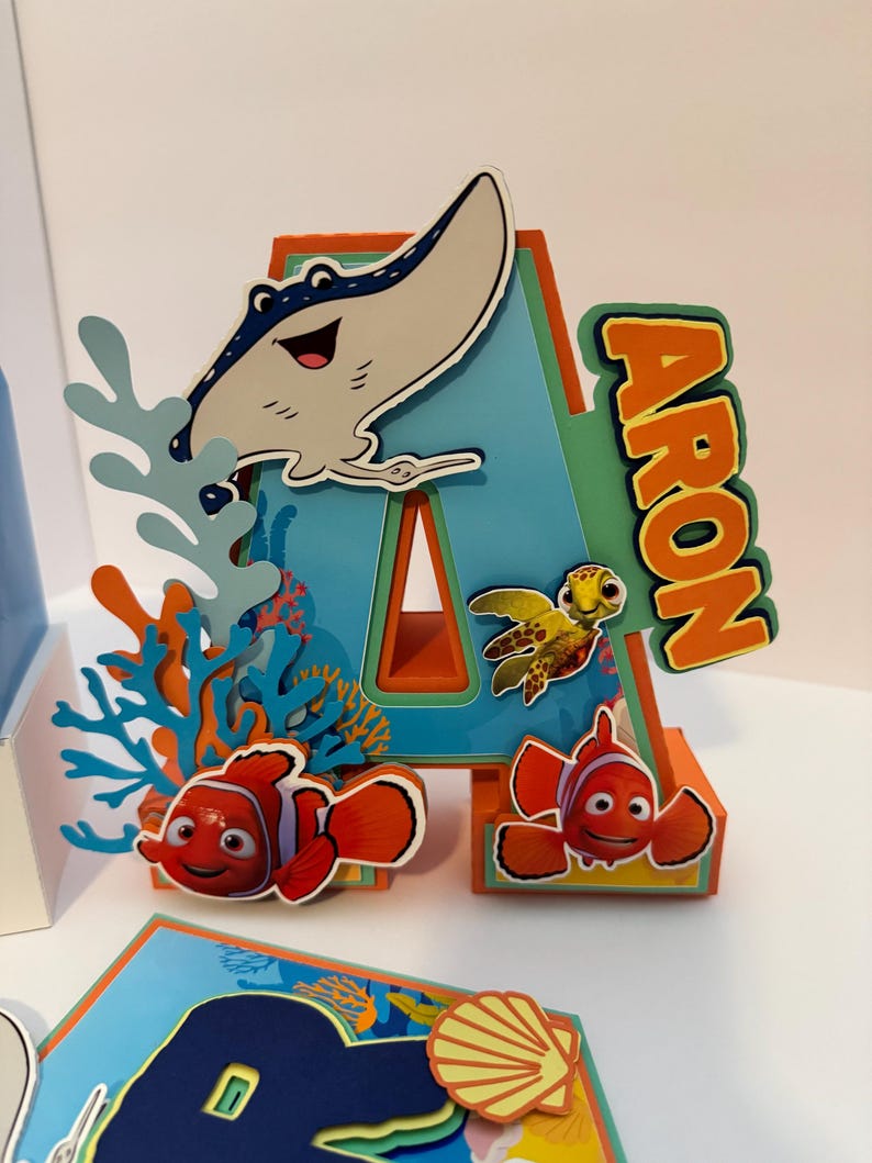 Finding Nemo 3d Letter , Finding Nemo Party Decor - Etsy