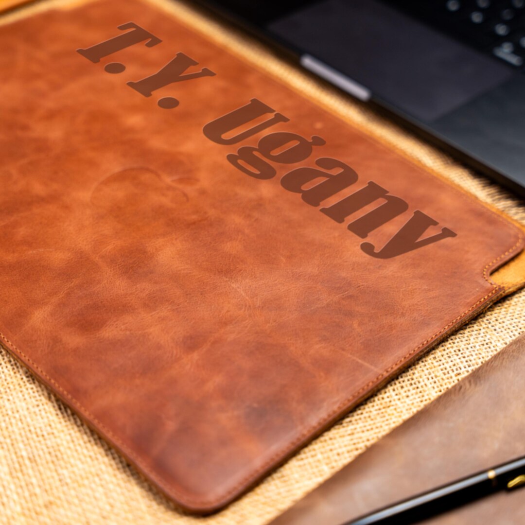 Custom Laptop Sleeve, Leather Laptop Sleeve, Personalized Leather Case ...