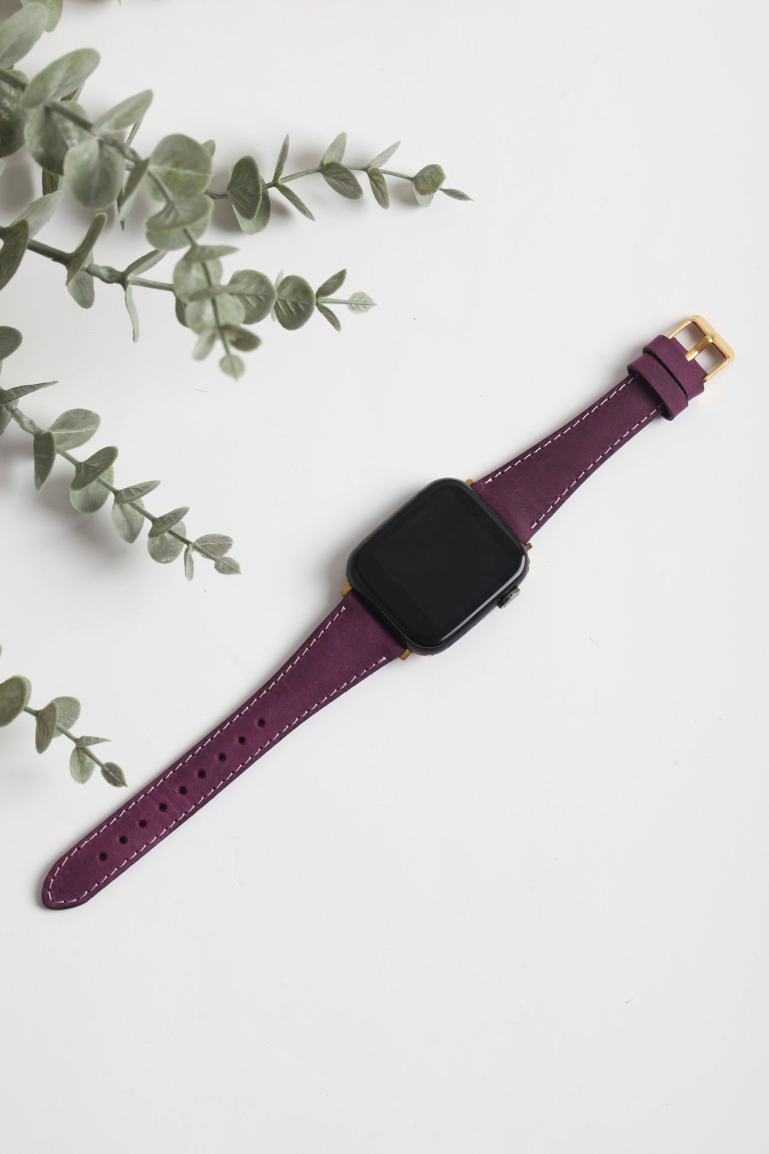 Apple Purple Watch Band, Leather Watch Band for Women, Iwatch Band ...