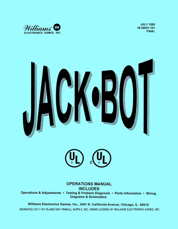 Jack-Bot Pinball Amusement Machine COMPLETE | Etsy