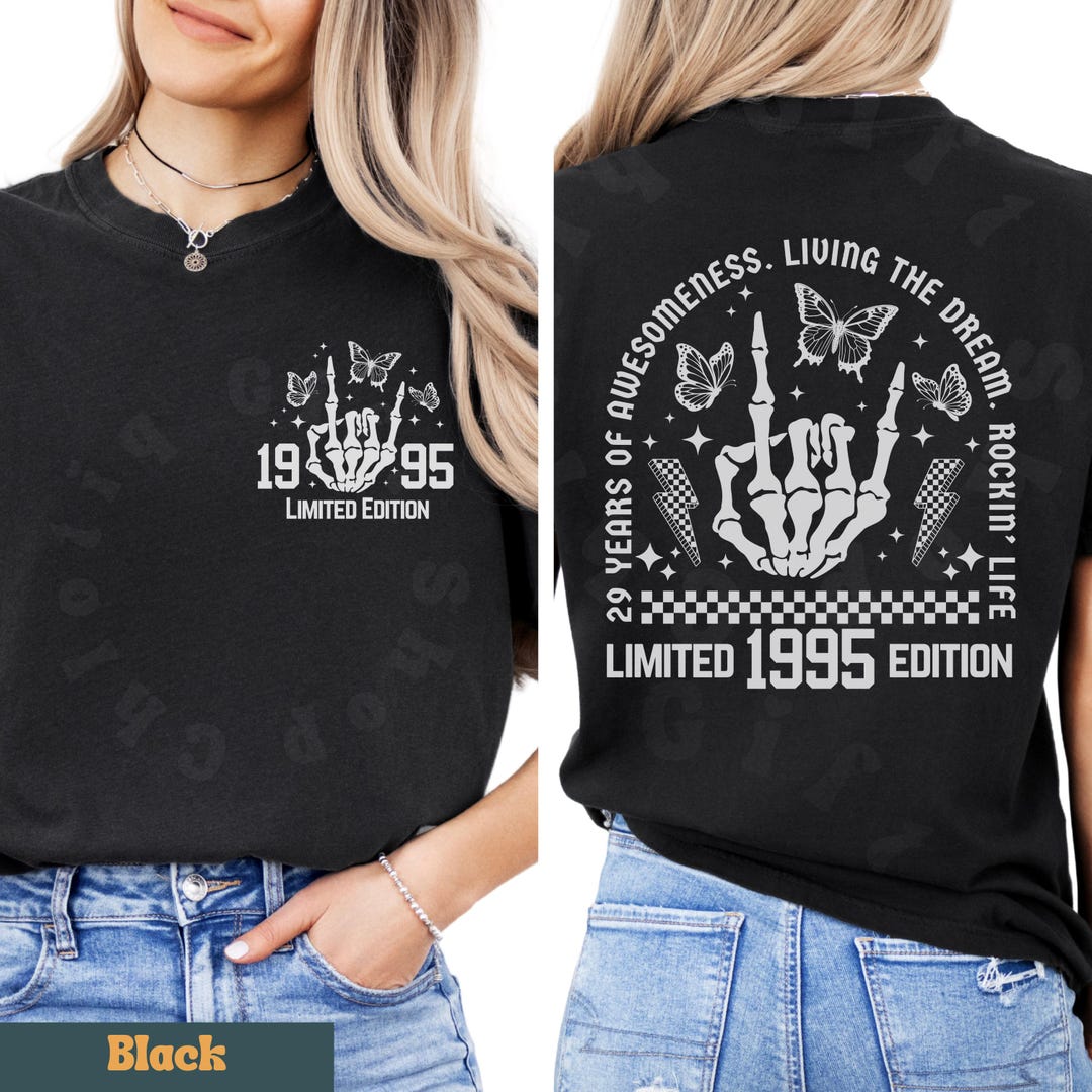 Custom Birthday Rock Skeleton Comfort Colors Shirt, Bday Rockin' Life ...