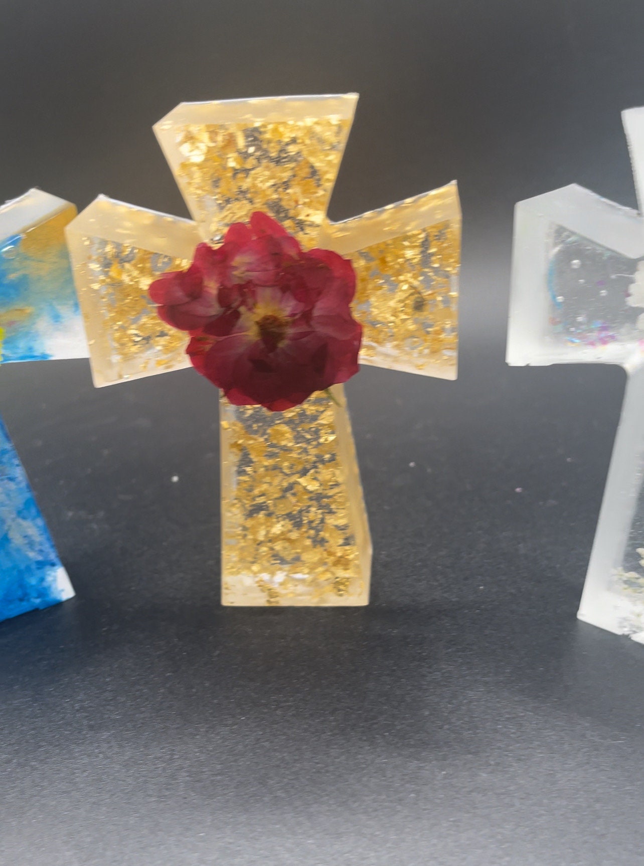 Beautiful Resin Crosses With Real Flowers (set of 3 - 25.00) - Etsy