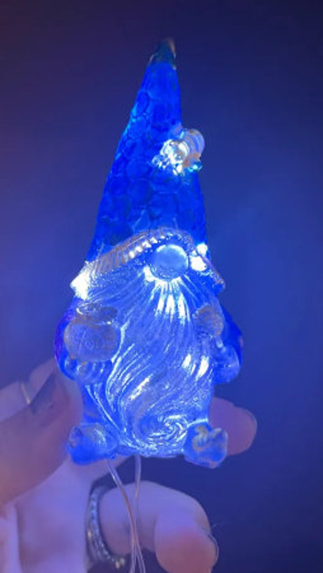 Resin Light up Gnomes W/ Matching Coaster! Beautiful Colors! - Etsy
