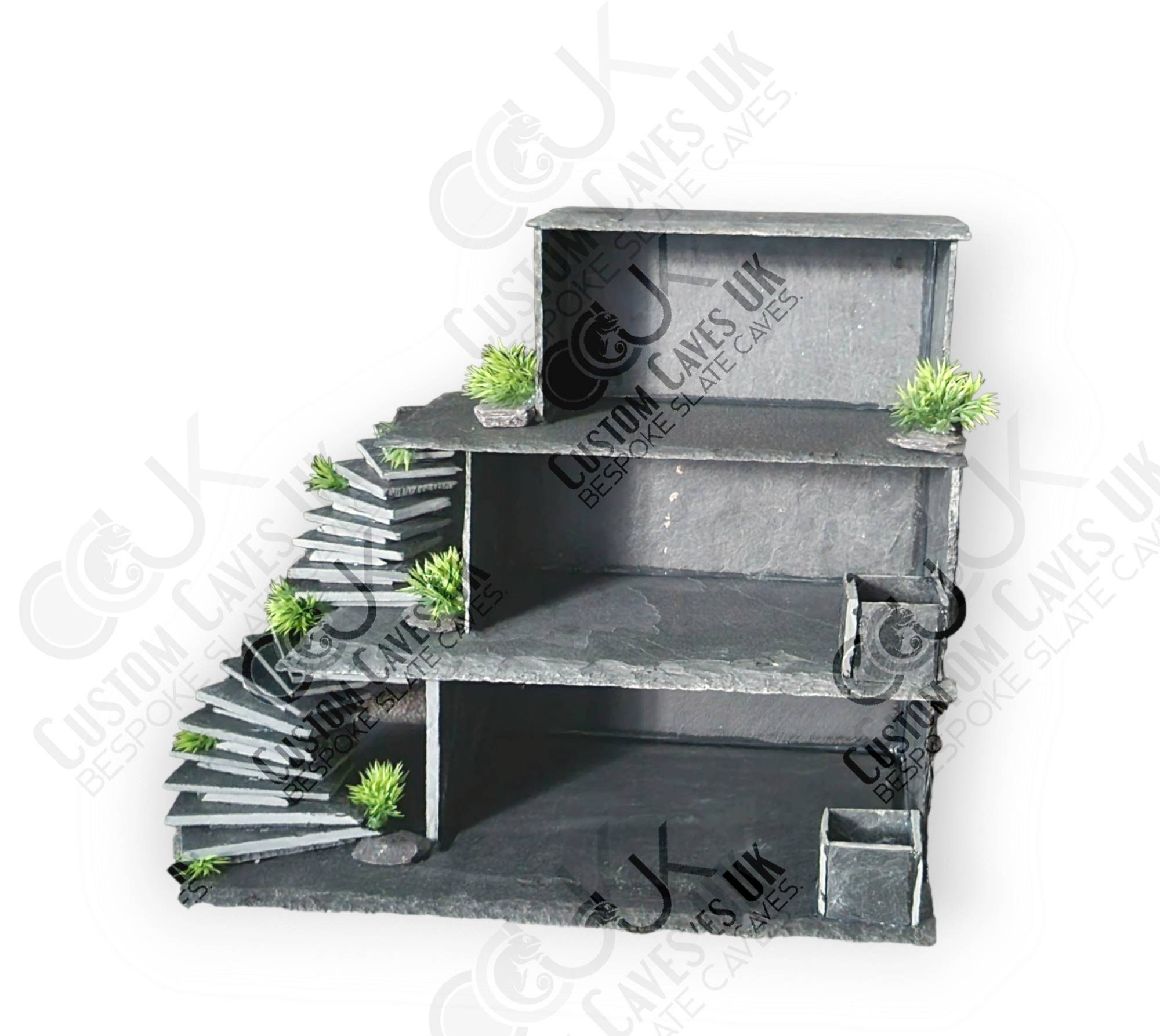 3 Tier Beautiful Slate Axolotl Mansion,fish, Aquarium Decor. - Etsy UK