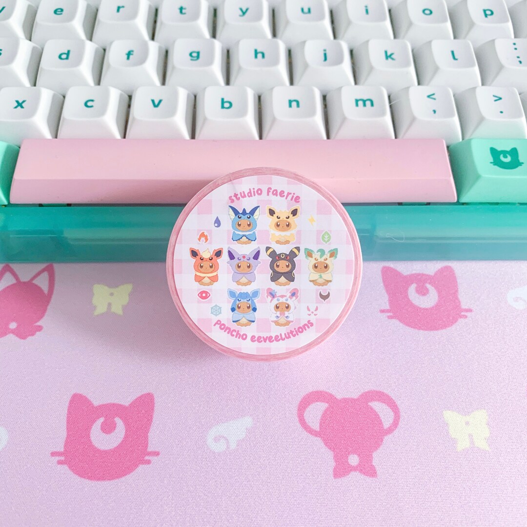 Eeveelution Washi Tape Pokemon Washi Tape Poncho - Etsy