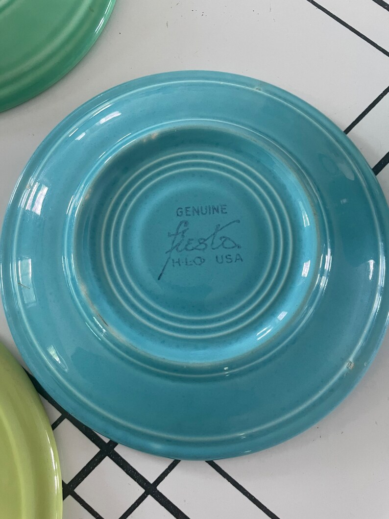 Vintage Fiestaware Tea Cups and Saucer Sets, Original Colors - Etsy