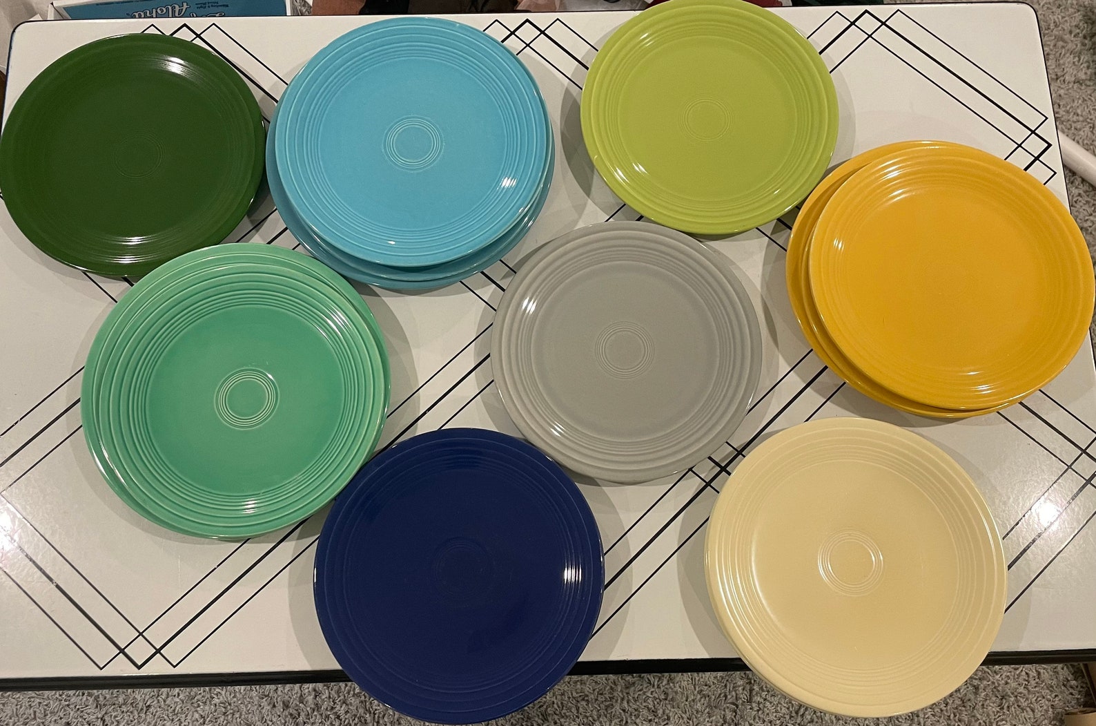Vintage Fiestaware 9.5” or 10.25” Plates, Pre-1973 Colors - Etsy