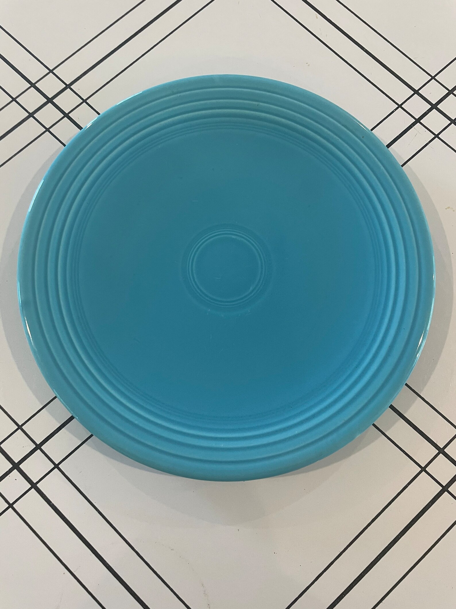 Vintage Fiestaware Turquoise Serving Platter - Etsy