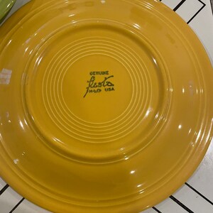 Vintage Fiestaware 9.5” or 10.25” Plates, Pre-1973 Colors - Etsy