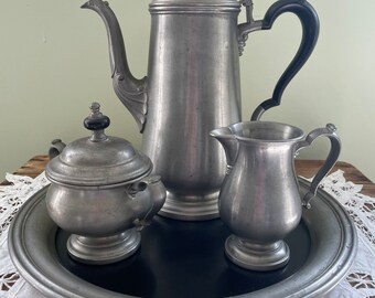 Pewter Tea Tray - Etsy