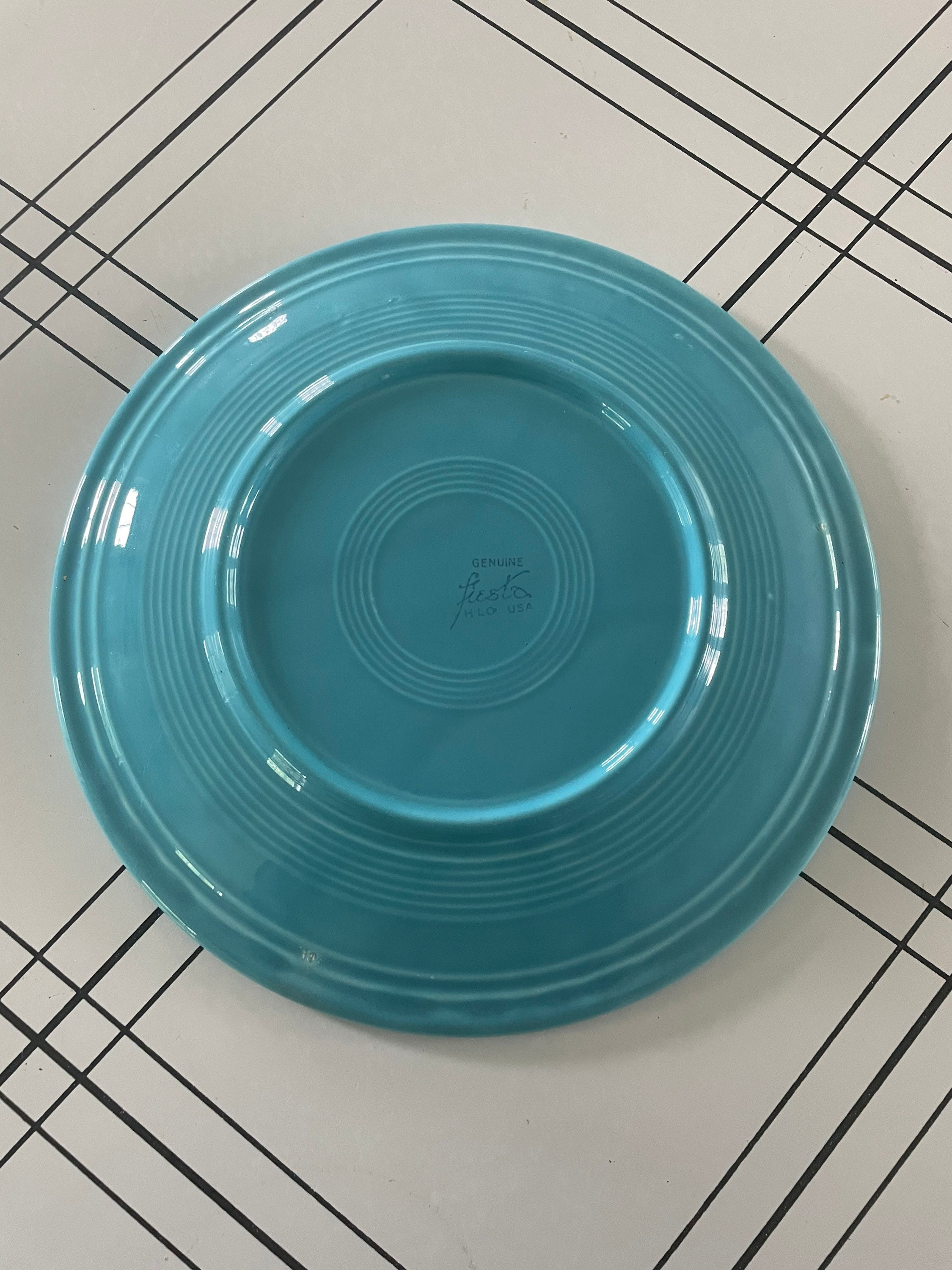 Vintage Fiestaware Turquoise Serving Platter - Etsy