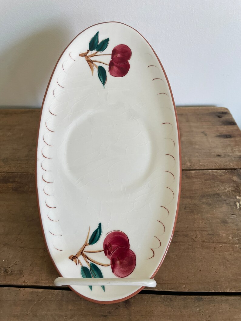 Vintage Stangl Pottery Fruit Pattern Gravy Dish With Catch - Etsy