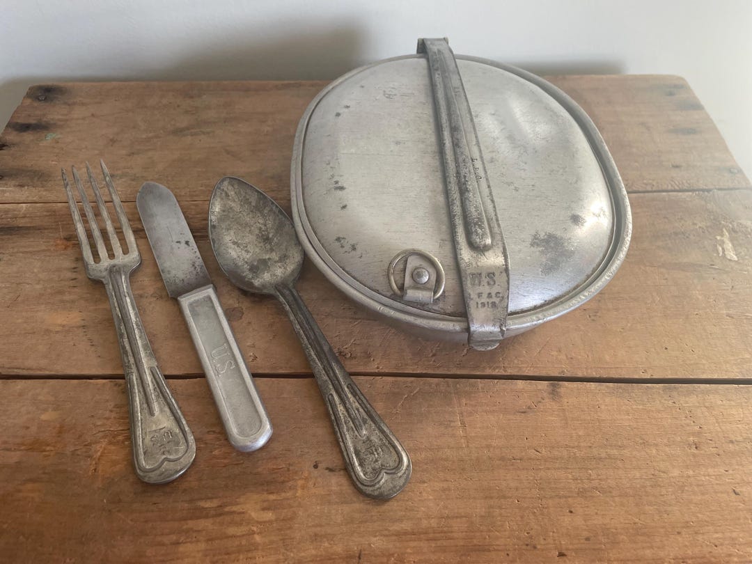 WWI U.S. Military Mess Kit With Utensils - Etsy