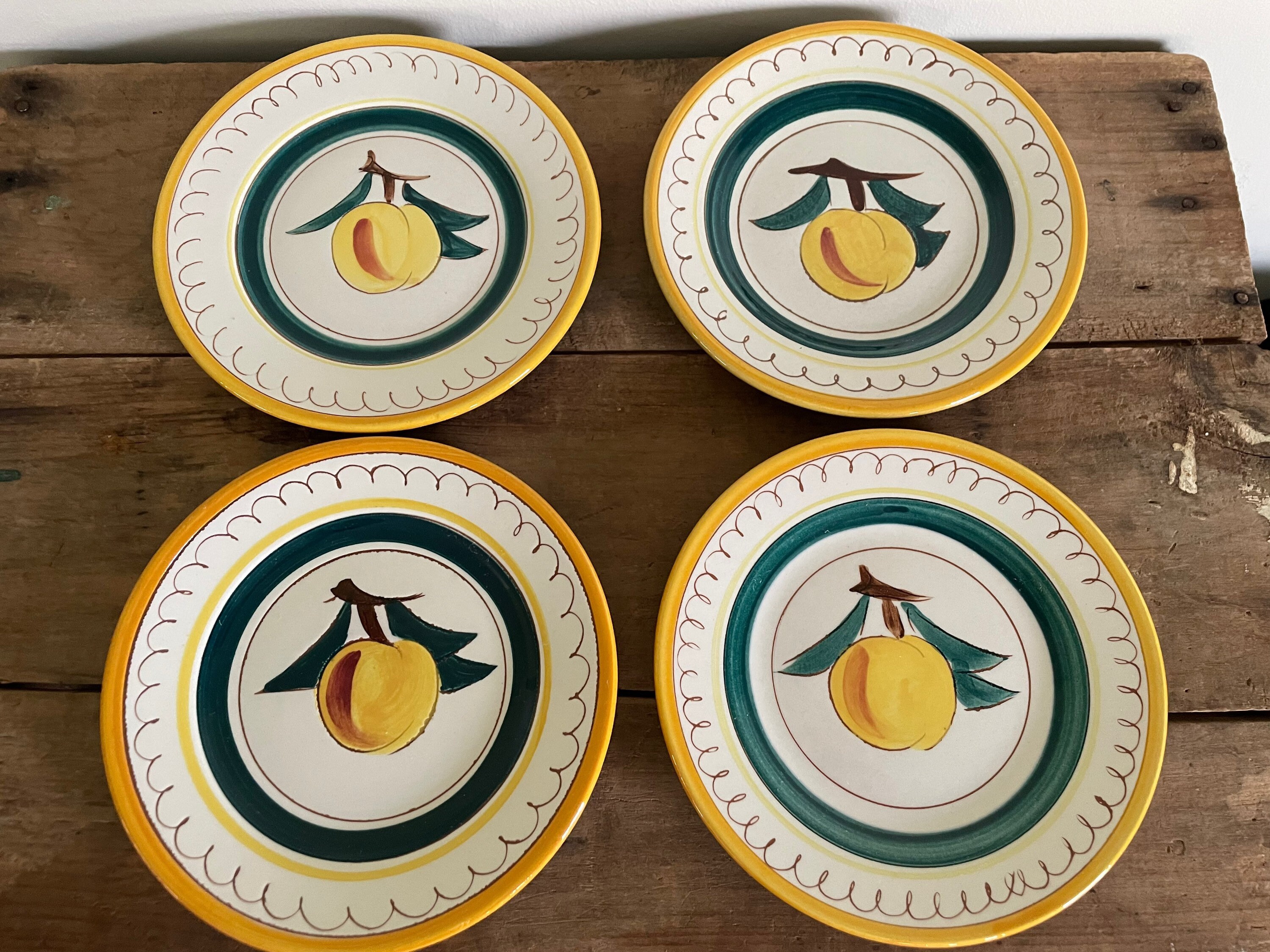 Vintage Stangl Pottery, Fruit Pattern, Choice of Bread Plate, Salad ...