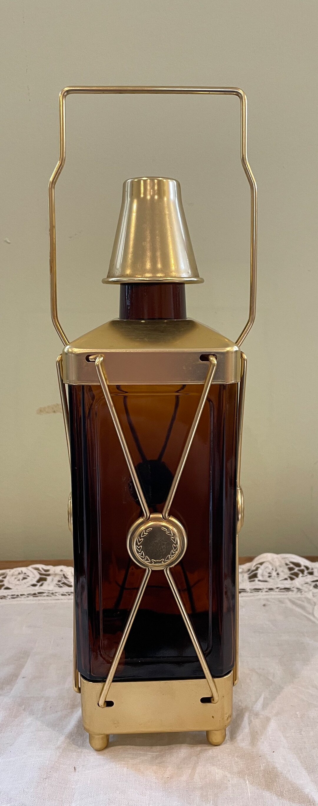 Vintage MCM Lantern Music Box Decanter With Shot Glass - Etsy