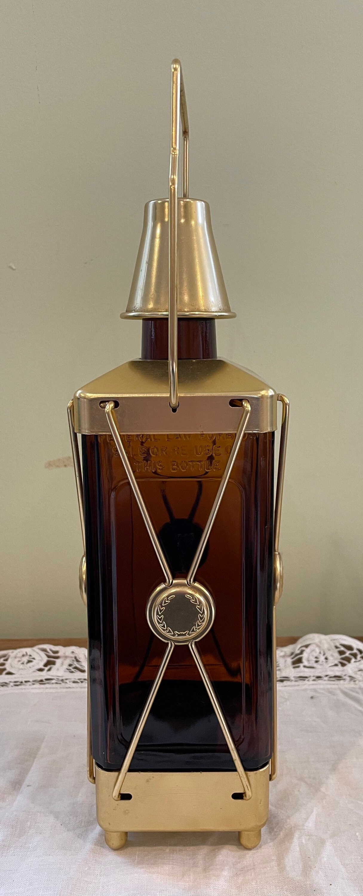 Vintage MCM Lantern Music Box Decanter With Shot Glass - Etsy