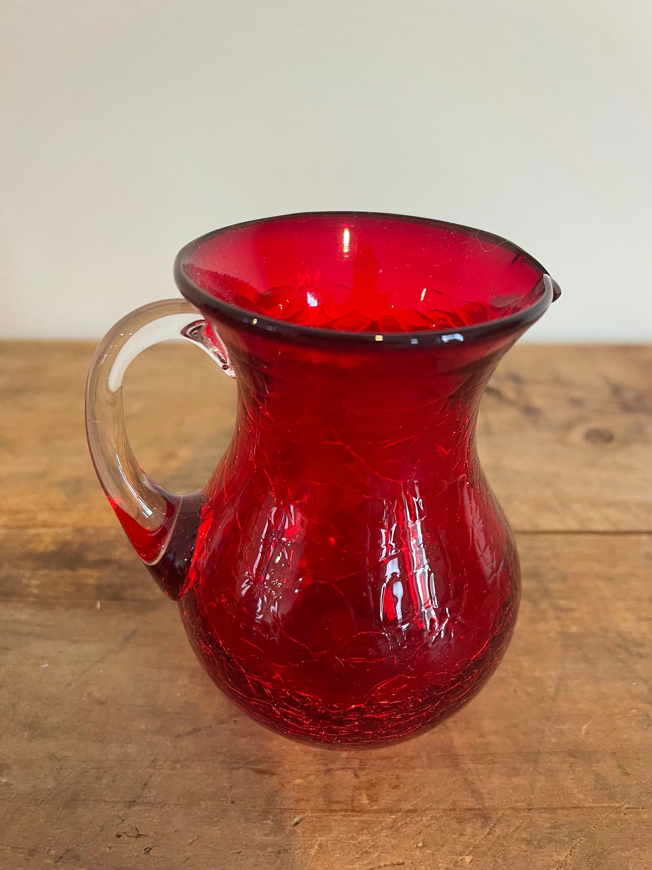 Vintage Crackle Glass Etsy