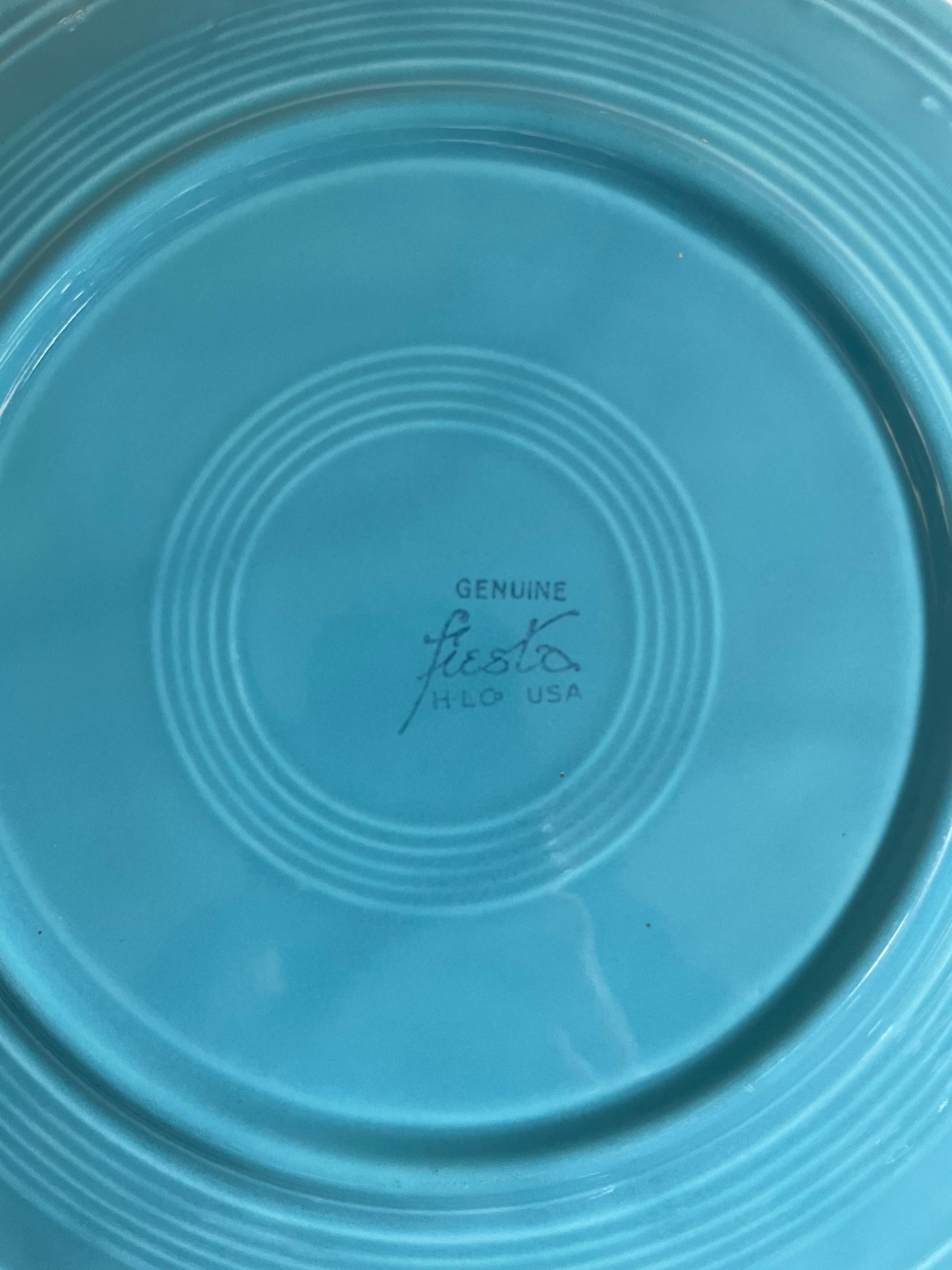 Vintage Fiestaware Turquoise Serving Platter - Etsy
