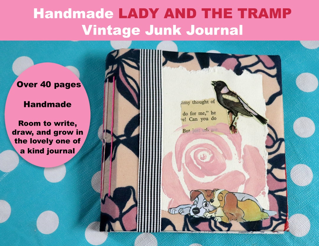 Handmade Lady and the Tramp Junk Journal Made by Hand Disney - Etsy