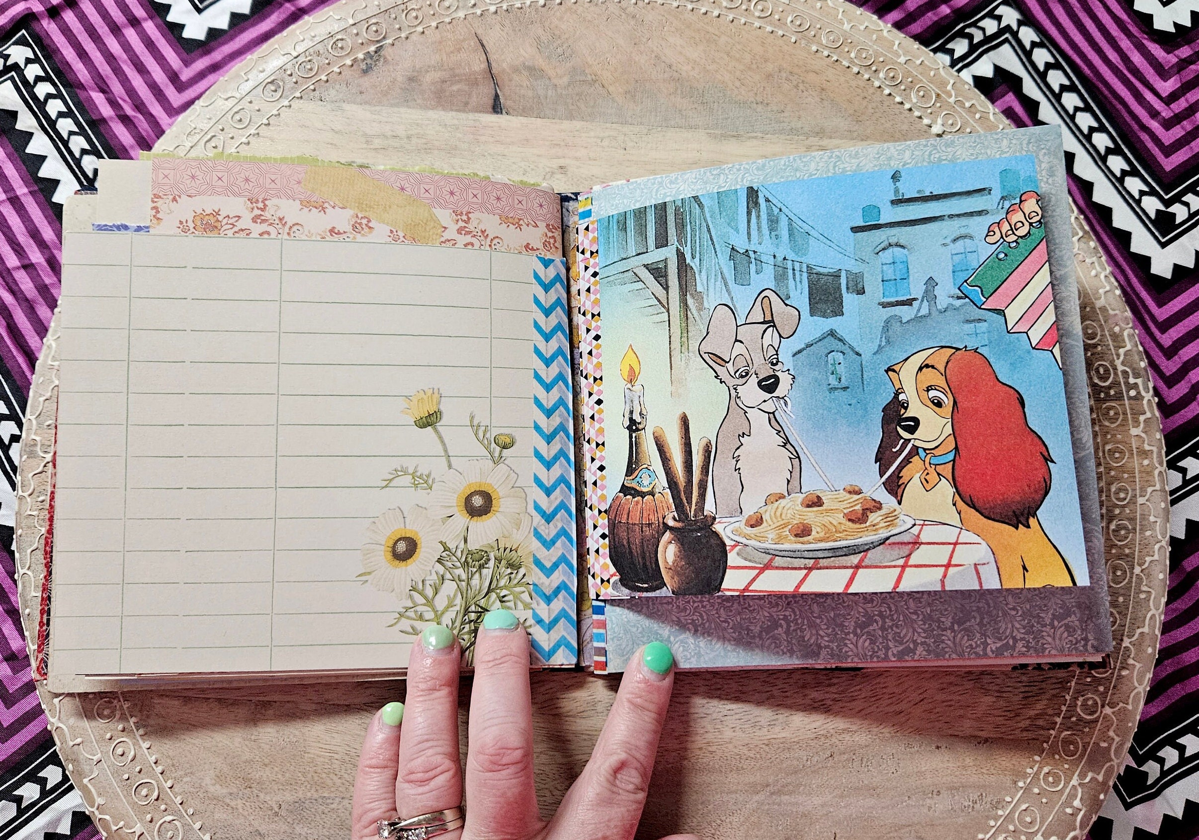 Handmade Lady and the Tramp Junk Journal Made by Hand Disney Journal ...