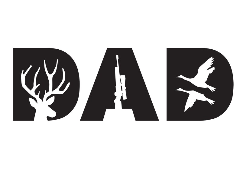 Hunting Dad SVG Illustrator SVG Father's Day Hunting Image Deer Dad ...