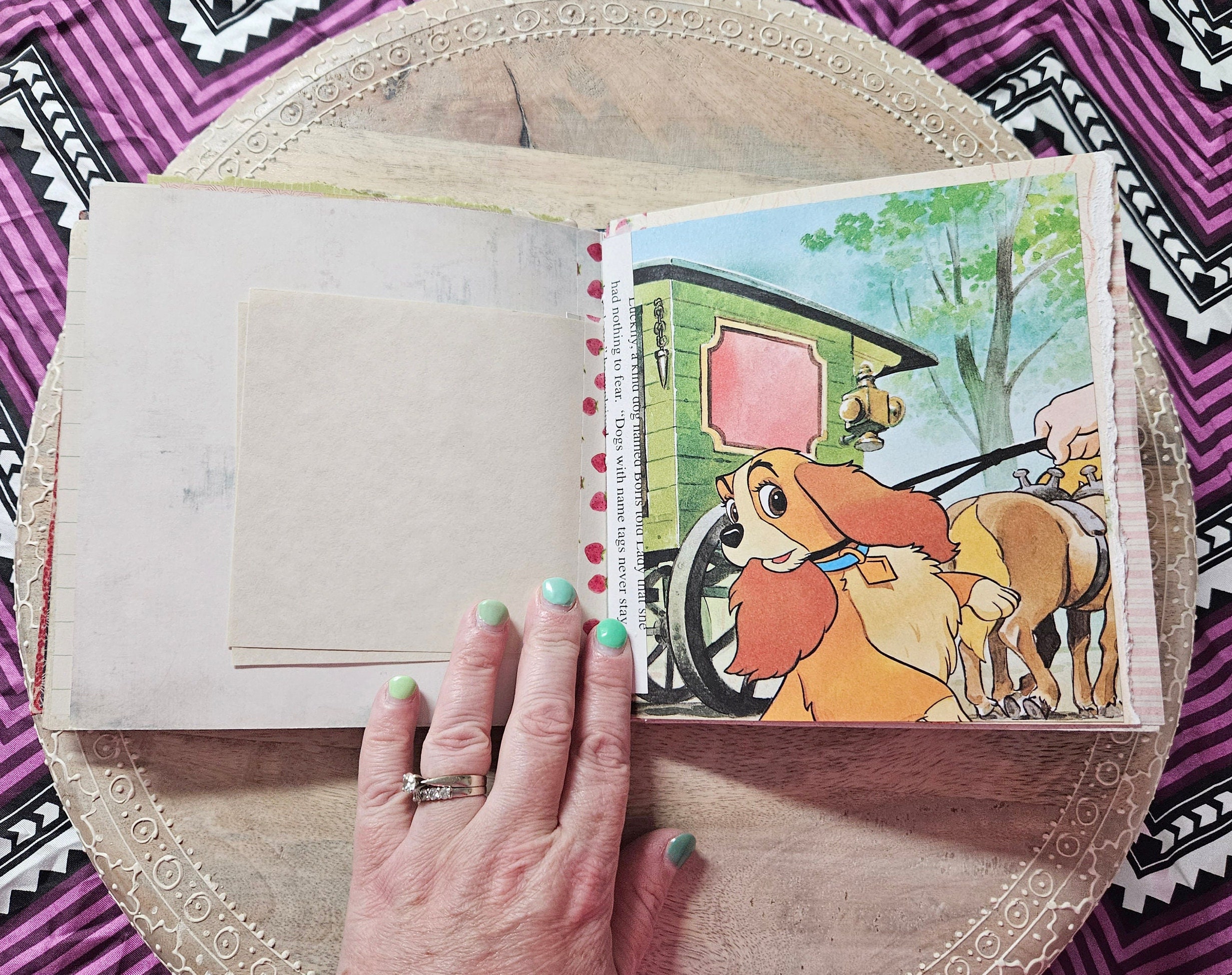 Handmade Lady and the Tramp Junk Journal Made by Hand Disney Journal ...