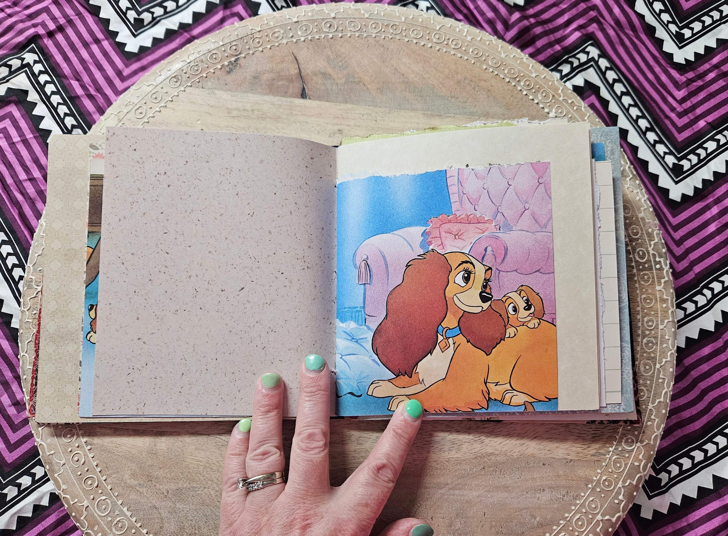 Handmade Lady and the Tramp Junk Journal Made by Hand Disney Journal ...