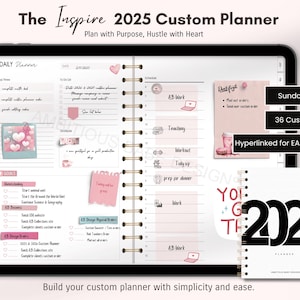 2025 Digital Planner | Dated Digital Planner| Hyperlinked Life Planner ...