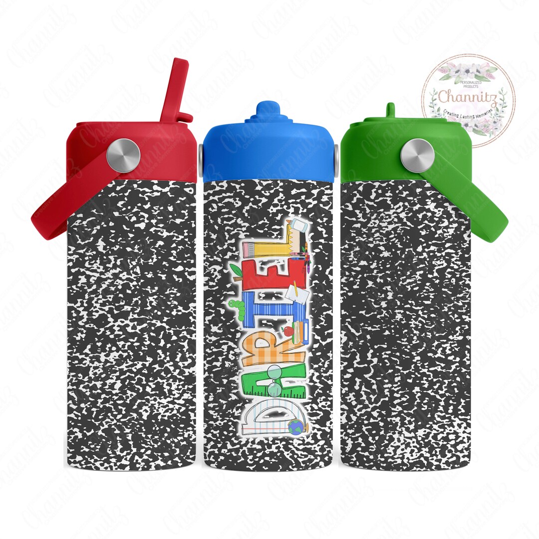Custom Back to School Water Bottle, School Personalized Kids Gifts ...