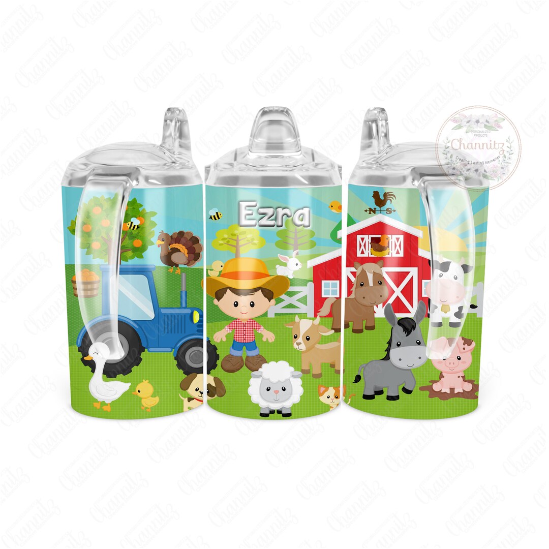 Kids Cup Farm, Sippy Cup Personalized, Customized Sippy Cup Tumbler ...
