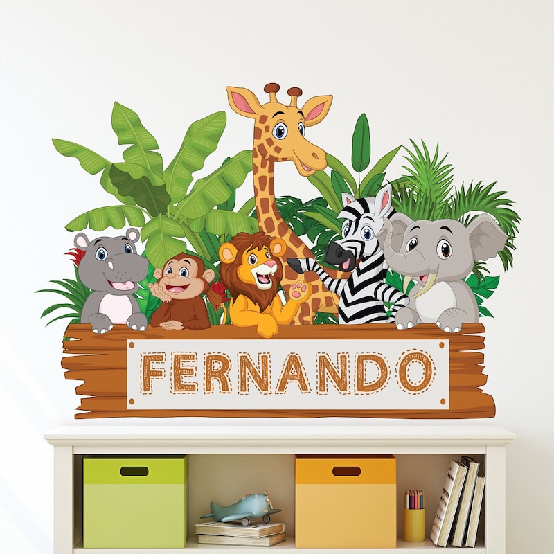 Safari Wall Decal - Etsy