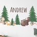 Personalized Forest Name Wall Decal Woodland Animals Wall - Etsy