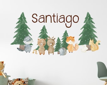 3D Fun Forest Animals Kid's Room L2474 Commercial Removable Wallpaper ...