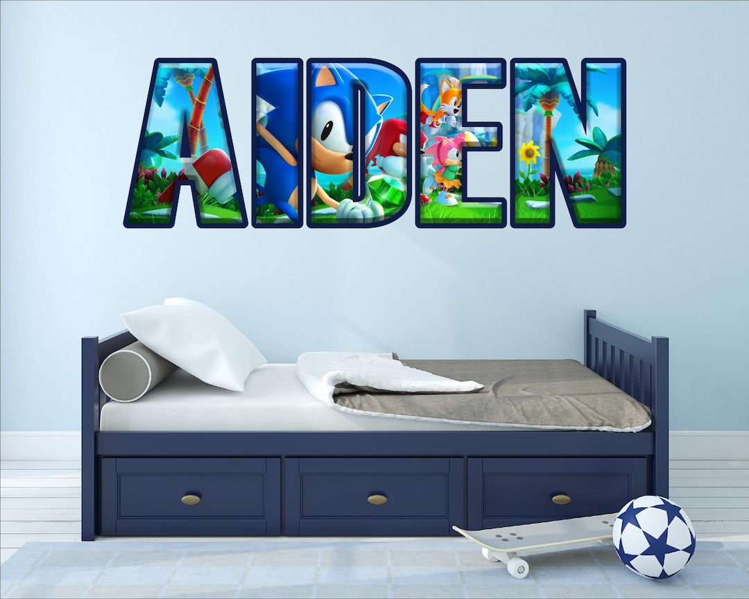 Personalized Name Wall Decal for Kids - Custom Colorful Letters Wall ...