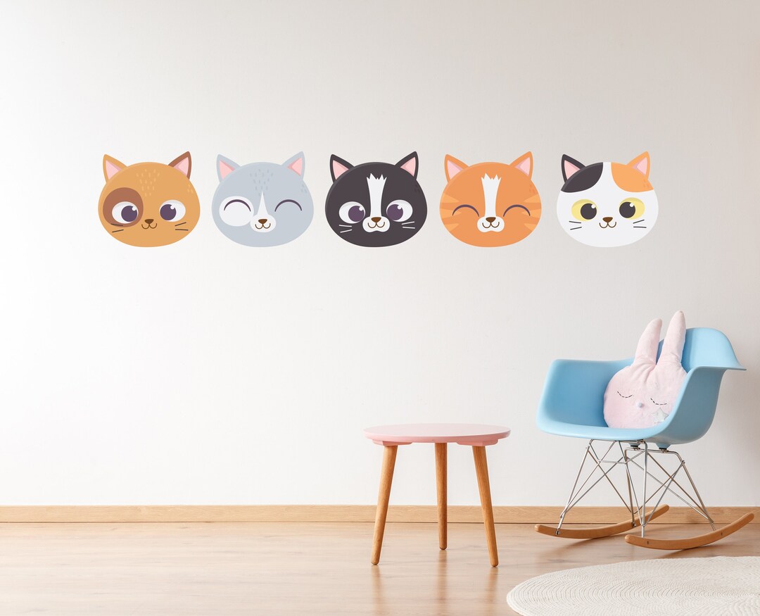 Kitten Wall Decals - Nursery Wall Decals - Cats Kitten Kids Wall Decor ...