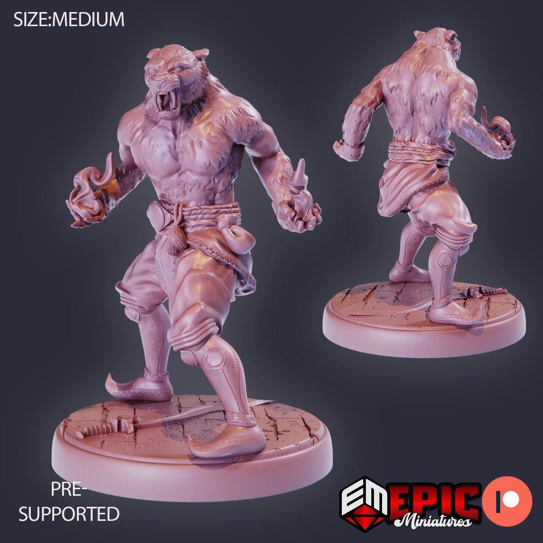 Rakshasa Medium Monster 3d Printed D&D Pathfinder Role Playing Tabletop ...