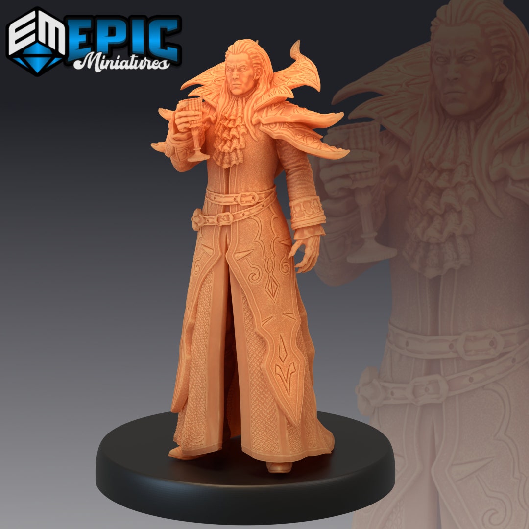 Vampire Lord Medium Monster 3d Printed D&D Pathfinder Role Playing ...