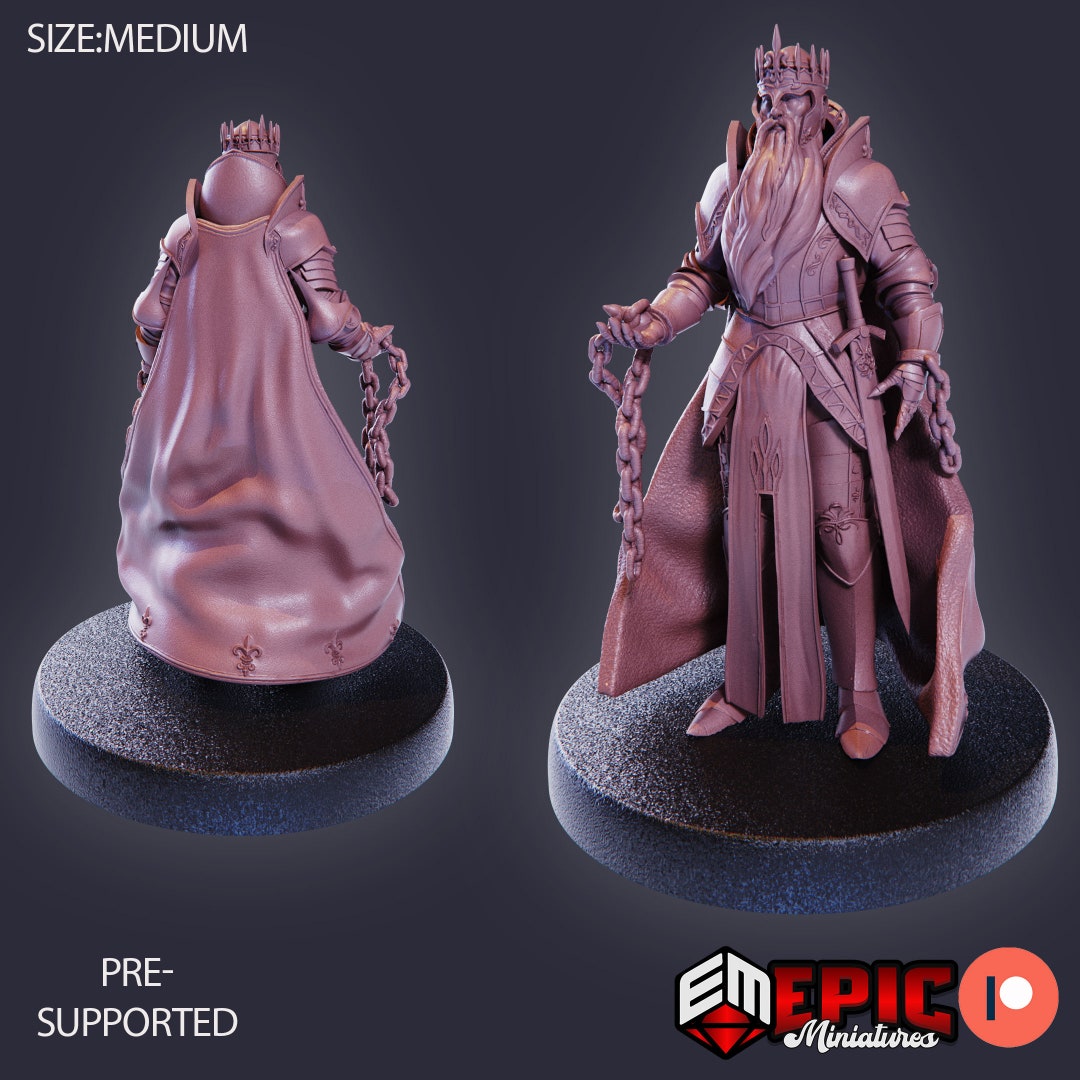Revenant King Medium NPC 3d Printed D&D Pathfinder Role Playing ...
