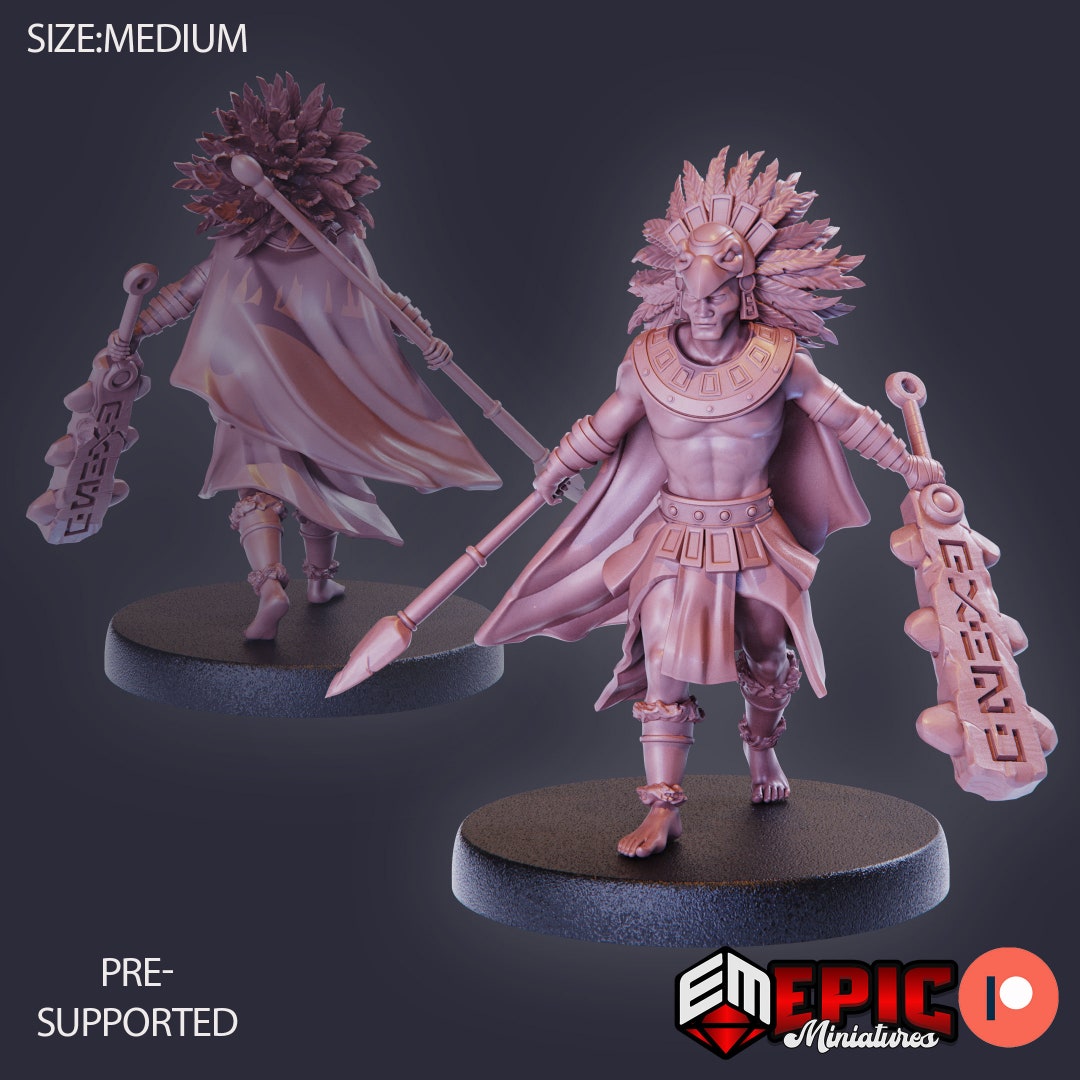Eagle Warrior Medium NPC 3d Printed D&D Pathfinder Role Playing ...