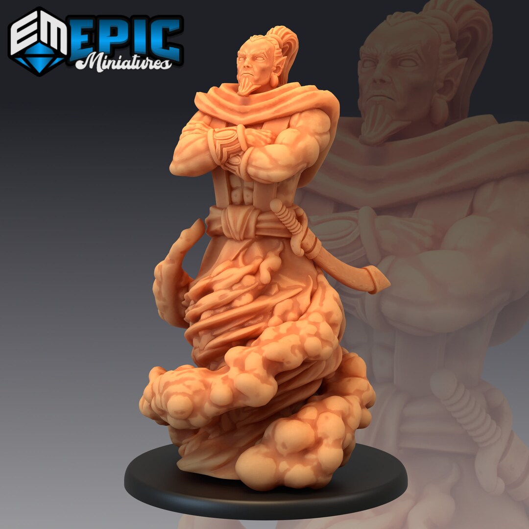 Djinn | Large Monster | 3d Printed | D&D | Pathfinder | Role Playing ...
