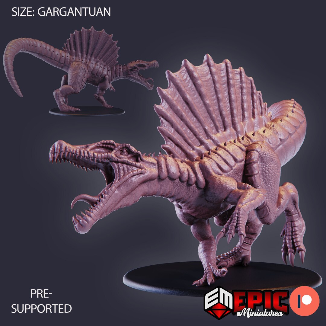 Spinosaurus Gargantuan Monster 3d Printed D&D Pathfinder Role Playing ...